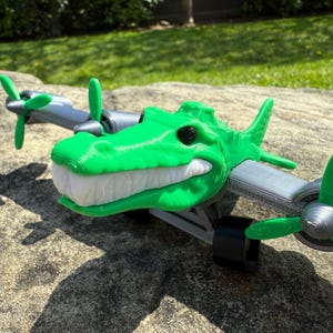 Bombardino Cocodrilo Bomber Plane Toy 3D Printed Viral Figure Funny ...