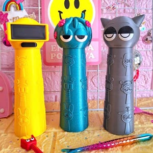 Custom Sprunki Pencil Case 3D Printed Colorful Storage Desk Organizer ...