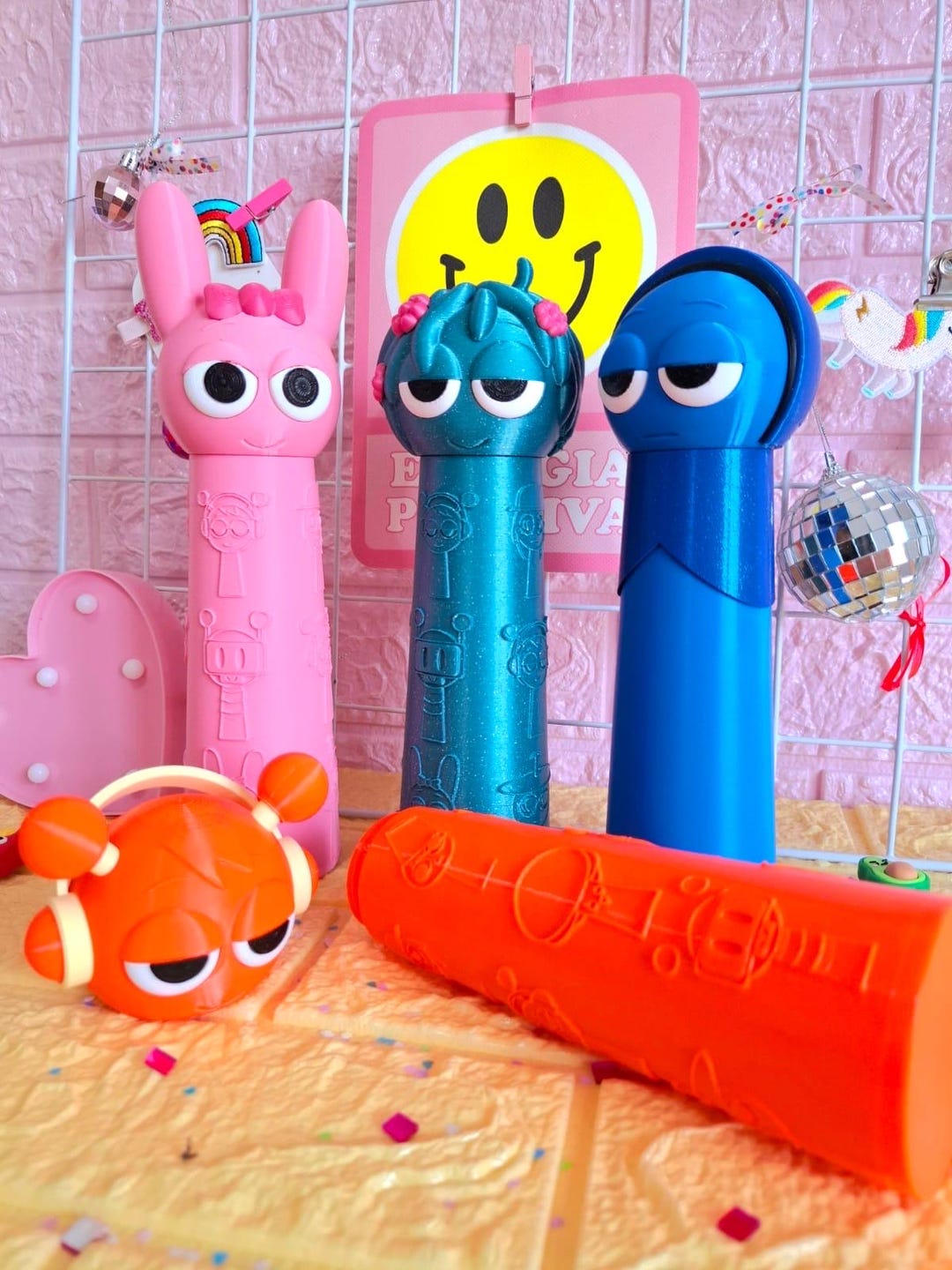 Custom Sprunki Pencil Case 3D Printed Colorful Storage Desk Organizer ...