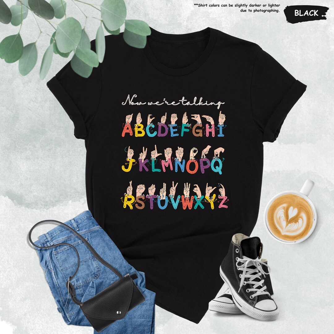 ASL Hand Symbols Shirt, Sign Language T-shirt, Awareness Shirt ...