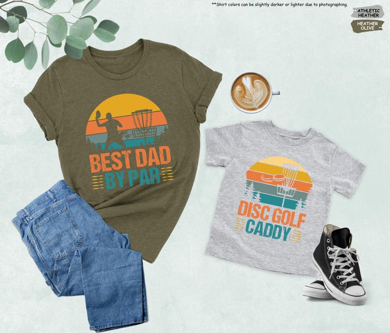 Best Dad by Par Disc Golf Shirt, Disc Golf Daddy and Caddy Shirt, Dad ...