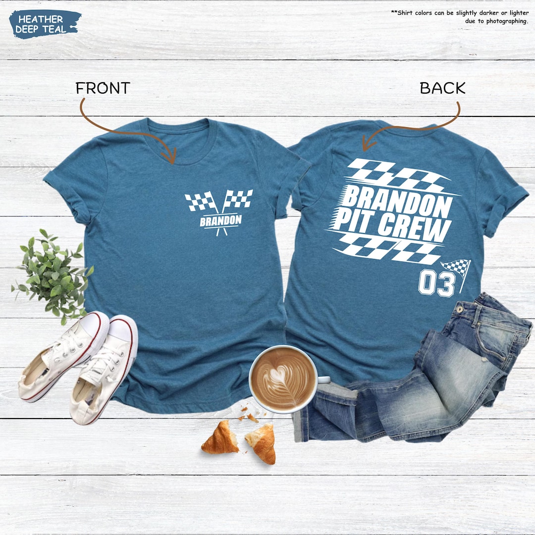 Custom Racing Shirt, Personalized Pit Crew Shirt, Motocross Pit Crew ...