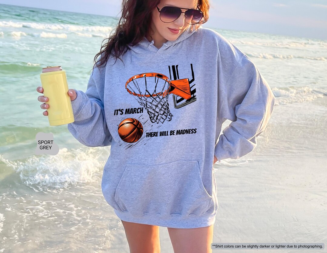 March Madness Hoodie, Basketball Sweatshirt, Basketball Lover Gift ...