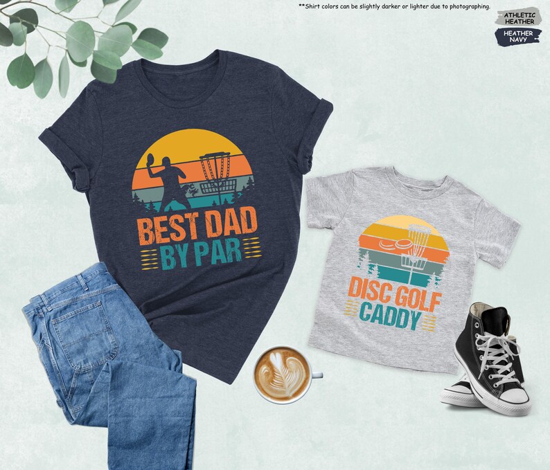 Best Dad by Par Disc Golf Shirt, Disc Golf Daddy and Caddy Shirt, Dad ...