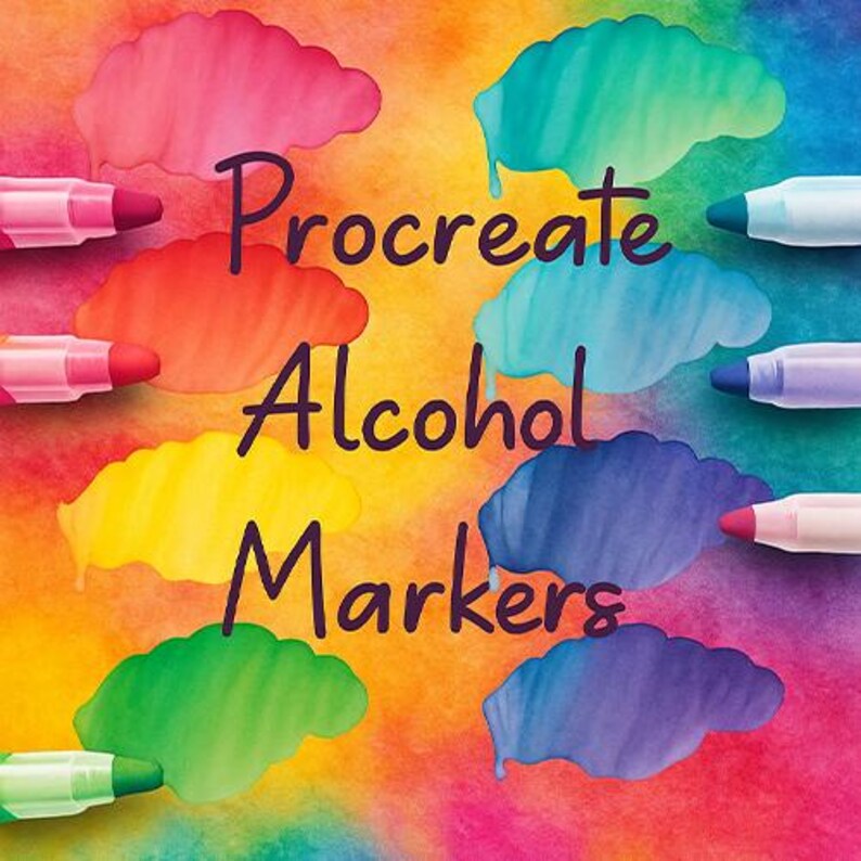 Procreate Alcohol Markers Brush Set – Vibrant Digital Art Tools for ...