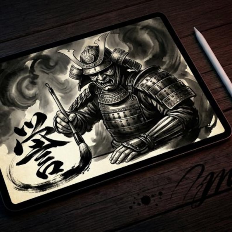 Procreate Samurai Ink Brushes | Japanese Calligraphy Sumi-e (digital ...