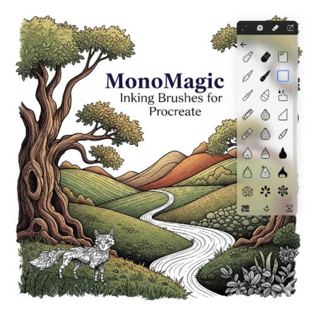 Monomagic Inking Brushes for Procreate | Procreate Brushes | Digital ...