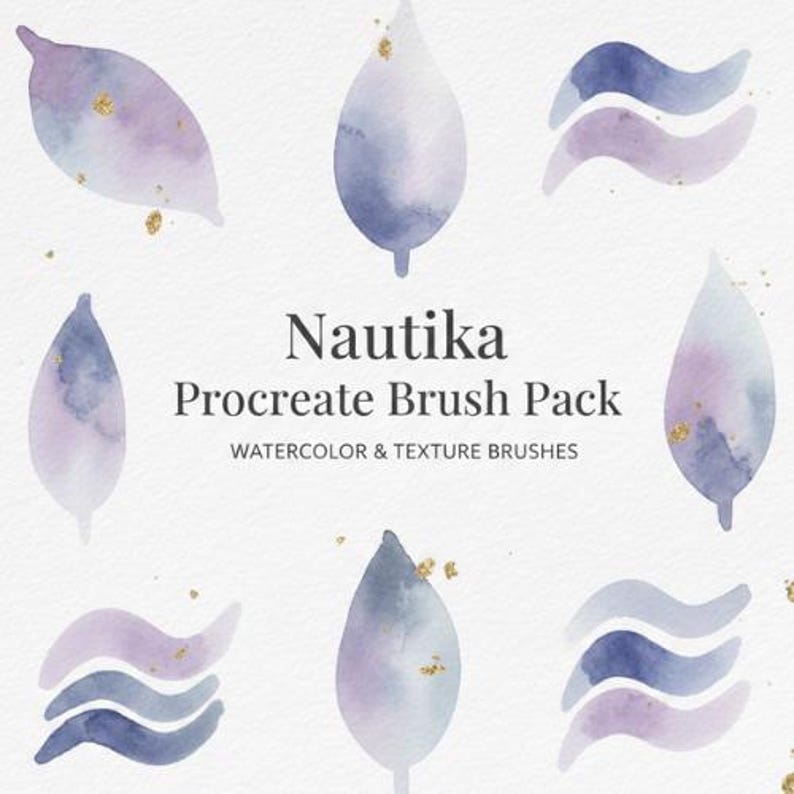 Nautika Procreate Brush Pack | Watercolor Brushes for Procreate ...