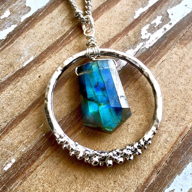 Labradorite Pendant - Etsy