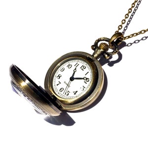 Real Butterfly Necklace Glass Locket Necklace Steampunk Pocket Watch ...