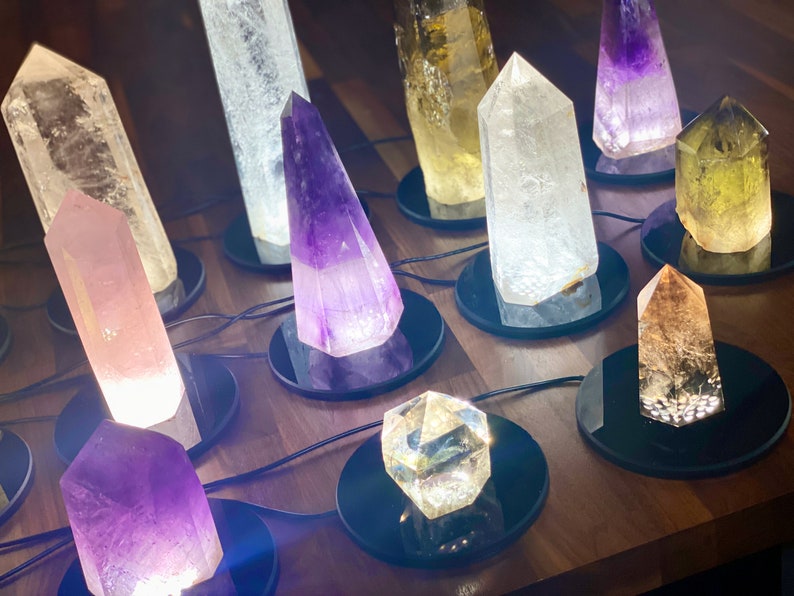 Large Crystal Towers Real Crystal Lamp Crystal Light Fixture - Etsy