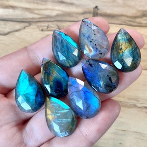 Rainbow Labradorite Crystal Necklace for Best Friends Raw Labradorite ...