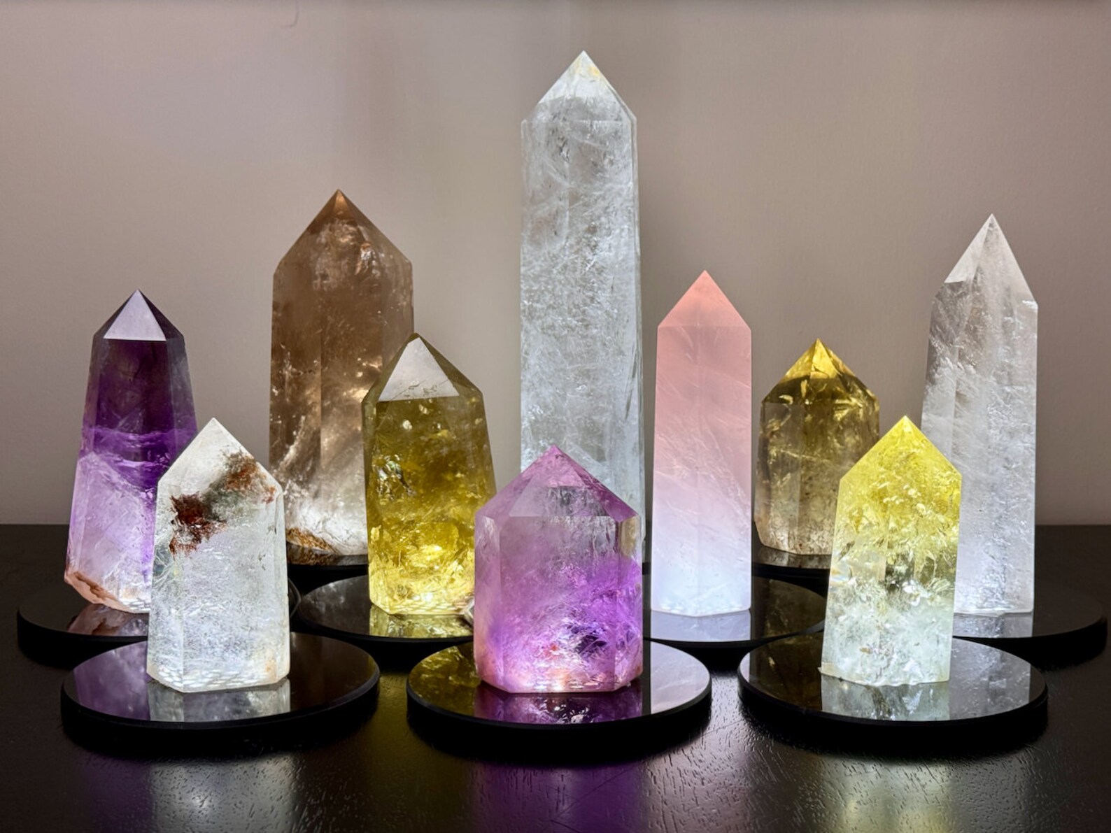 Large Crystal Towers Real Crystal Lamp Crystal Light Fixture Large ...