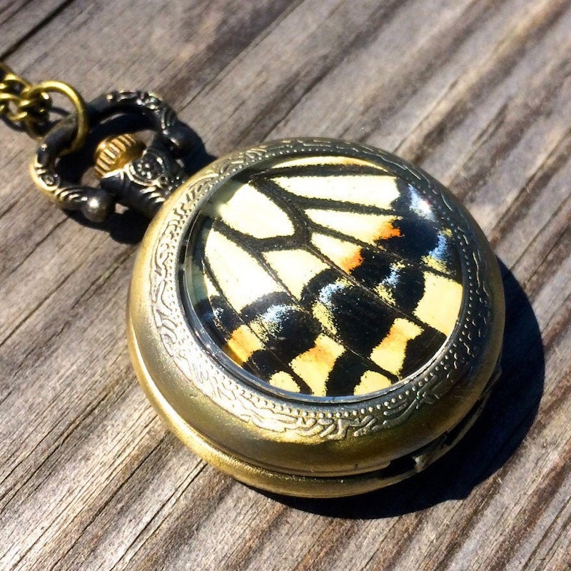 Clock Necklace - Etsy