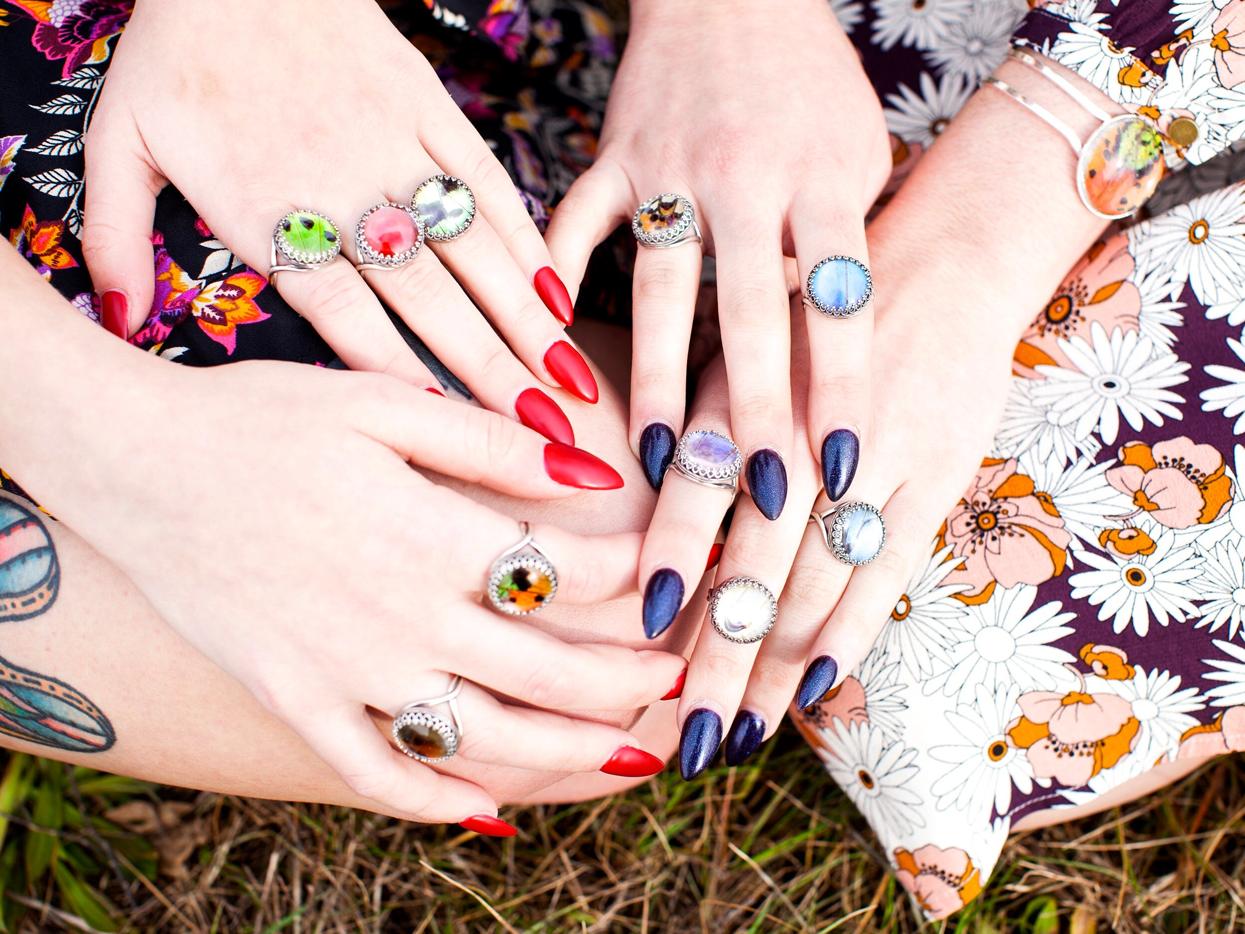 Real Moth Wings Ring Cool Rings Sunset Moth Taxidermy Ring Weird Stuff ...