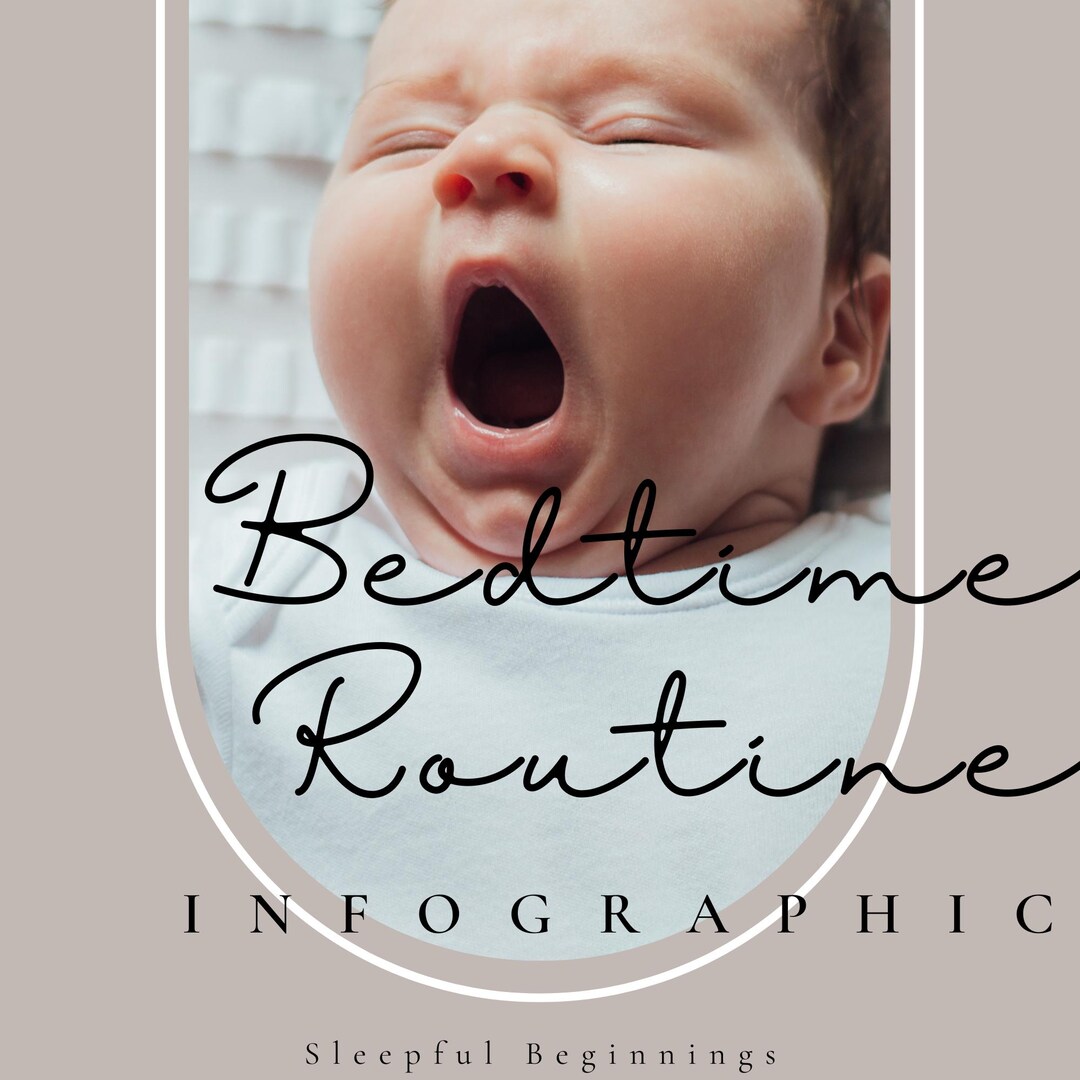 Bedtime Routine Framework, Baby Sleep Training, Baby Shower Gift, Sleep ...
