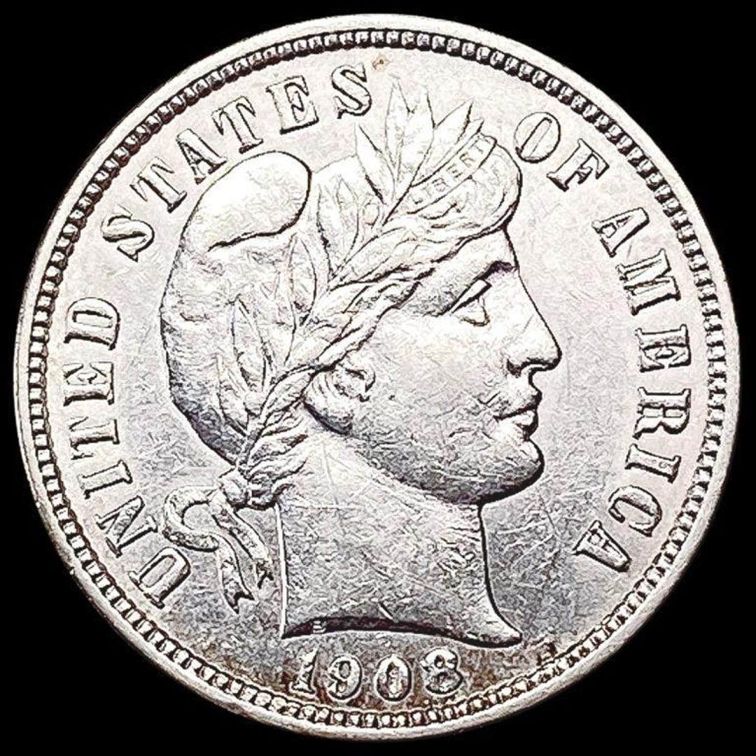 1908-D Barber Dime-uc Quality - Etsy