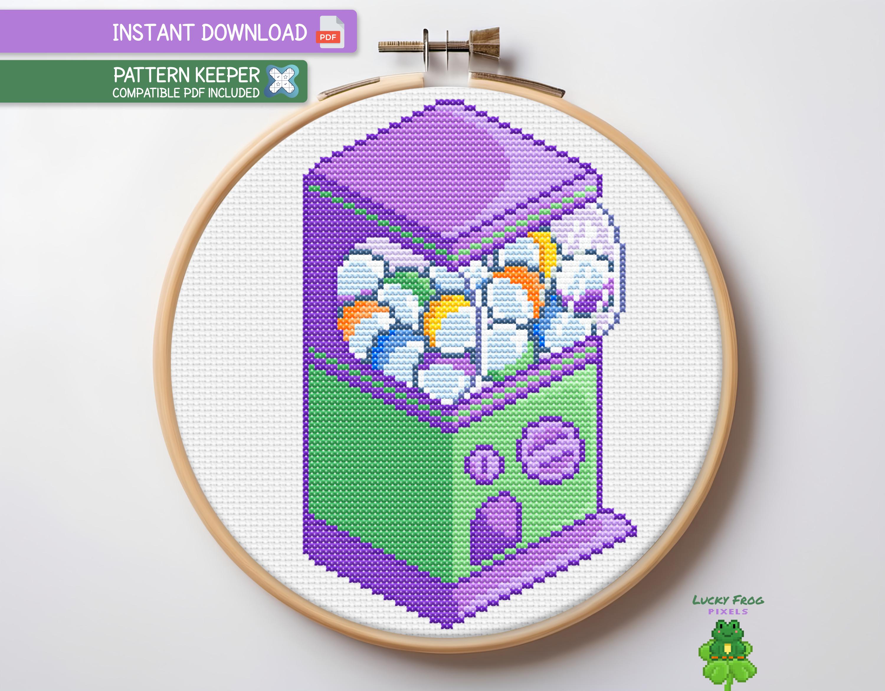 Gachapon Cross Stitch Pattern, Gashapon Japanese Vending Machine ...