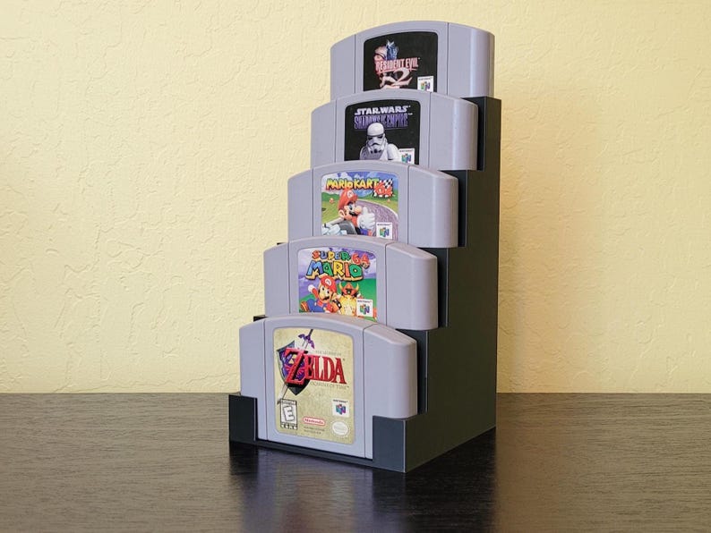 N64 5 Game Cartridge Display Organizer Nintendo 64 - Etsy
