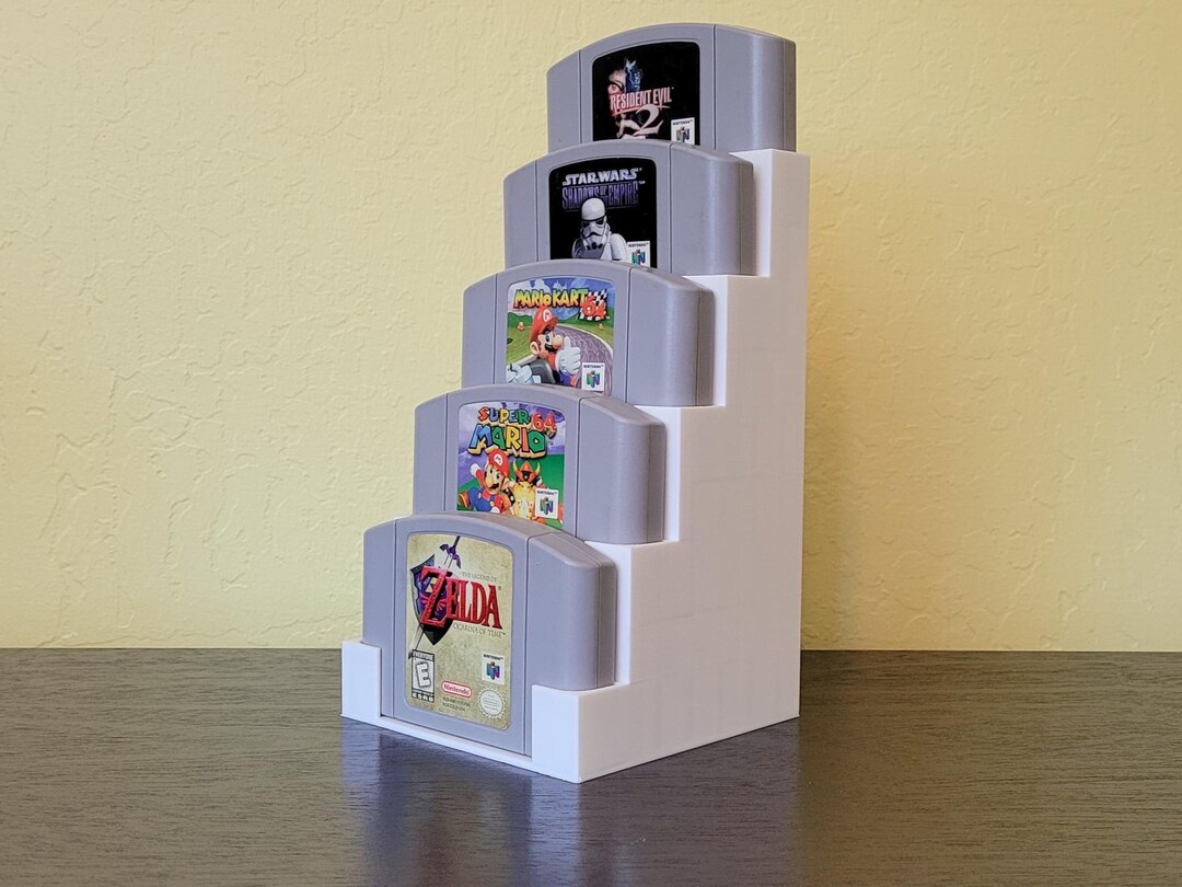 N64 5 Game Cartridge Display Organizer Nintendo 64 - Etsy