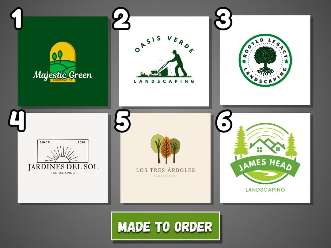 Made to Order Logo | Personalized | Landscaping Logo | Landscaper ...