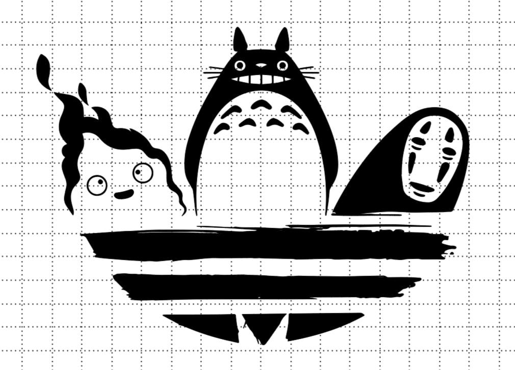 Studio Ghibli Adida SVG File - Etsy