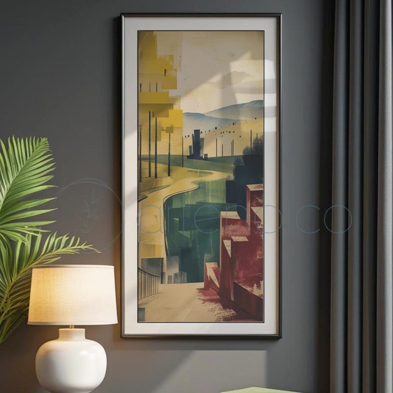 Vertical Narrow Art - Etsy