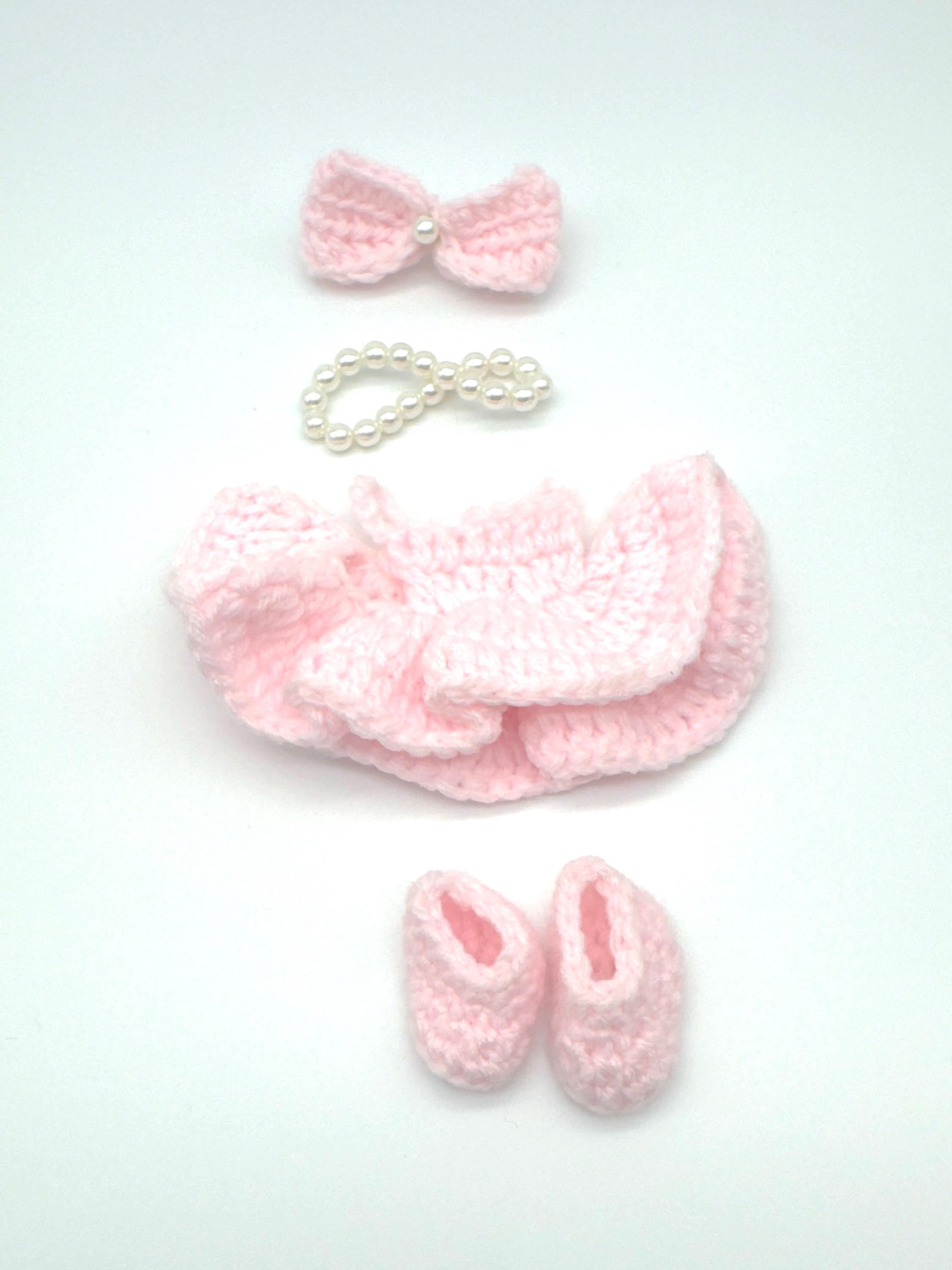 Labubu Crochet Dress Outfit Handmade Clothes for Labubu Finished ...