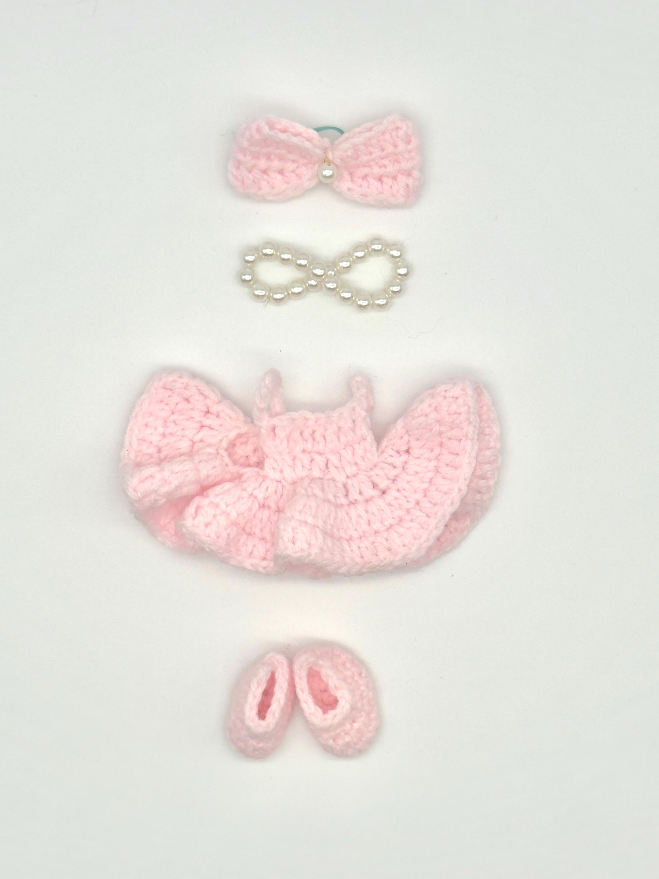 Labubu Crochet Dress Outfit Handmade Clothes for Labubu Finished ...