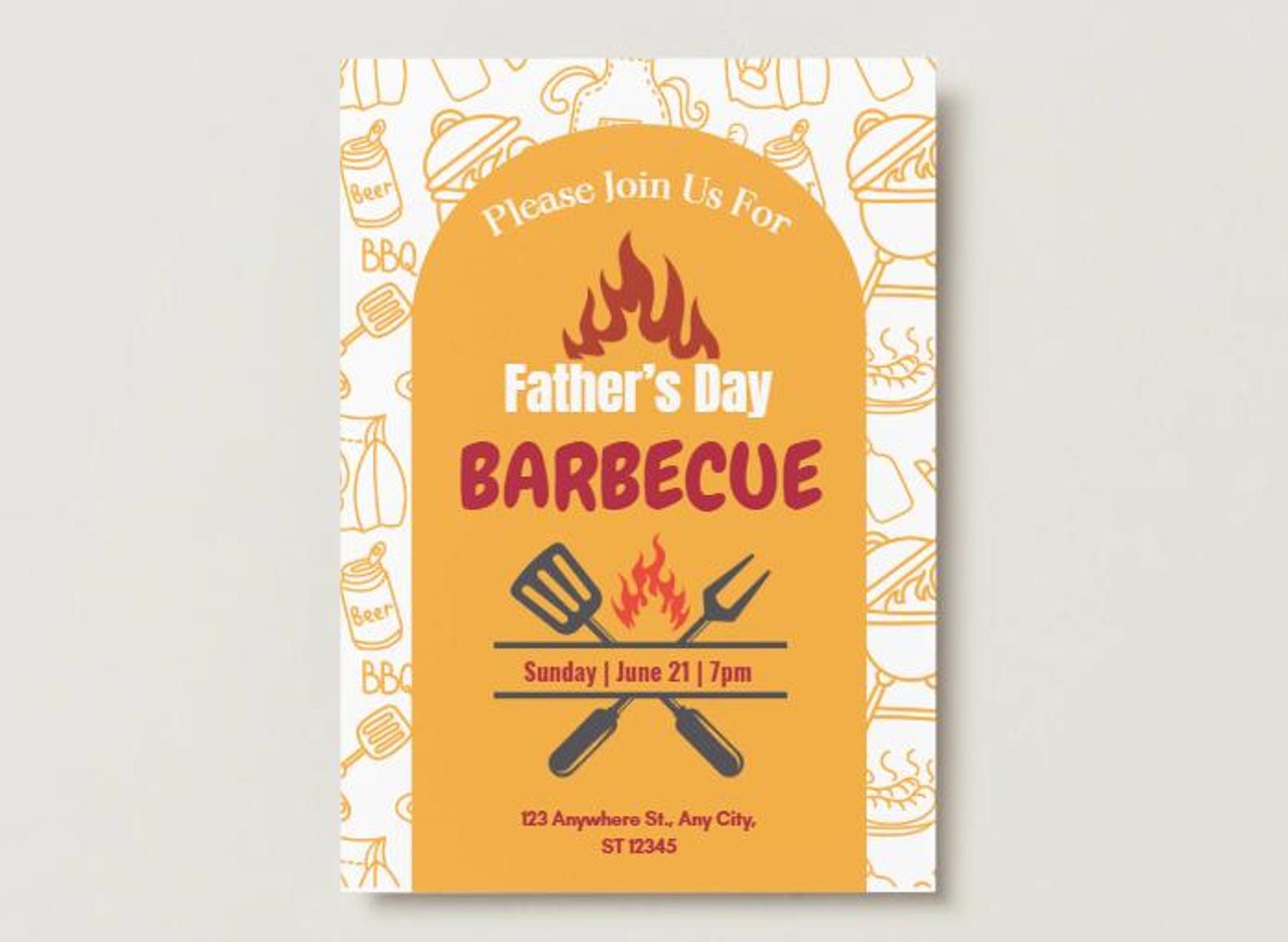 Father's Day BBQ Invitation 2026 - Etsy UK