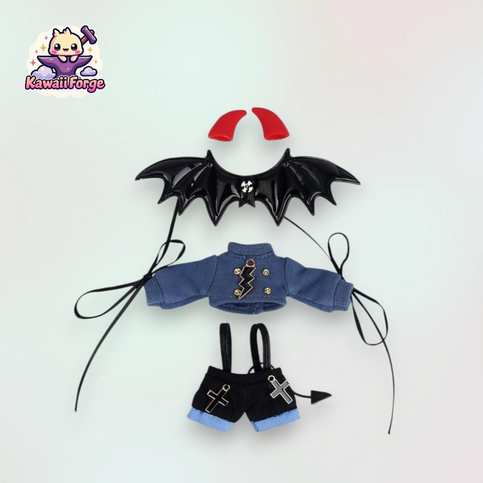 OB11 Angel & Devil Costume Set for Nendoroid, Obitsu 11 and BJD Dolls ...