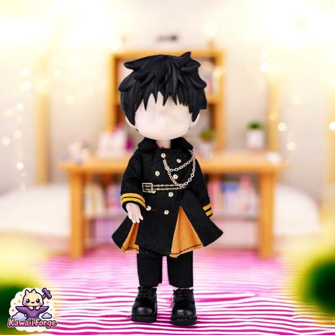 OB11 Doll Military Uniform Suit – Elegant Coat Outfit for Nendoroid ...
