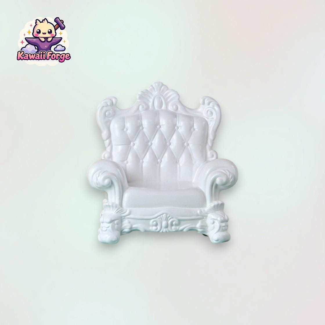 Miniature Royal Throne Chair & Sofa for Nendoroid, Obitsu 11 and BJD ...