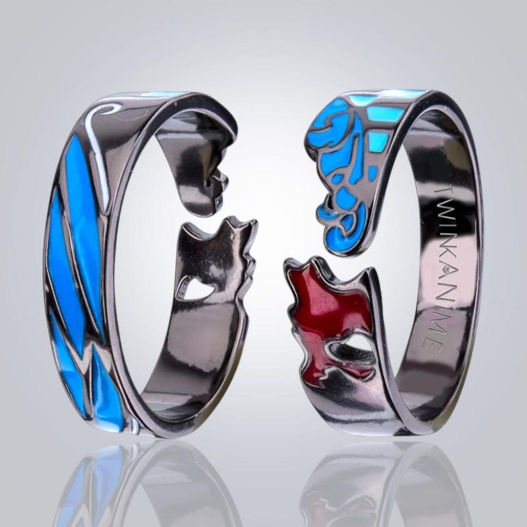 Sterling Silver Tanjiro-inspired Water Ring Anime Inspired Jewelry ...