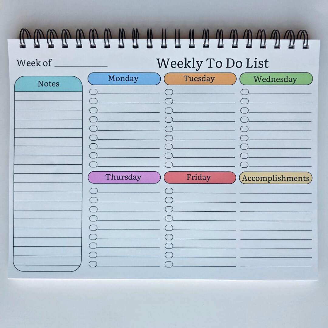 Workplace Chaos Weekly Planner – Funny Desk Pad, Undated Work Week ...