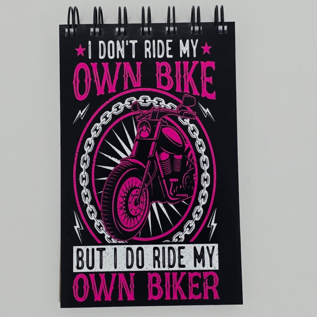 Biker Notebook - I Don't Ride My Own Bike Pocket Notebook - Etsy