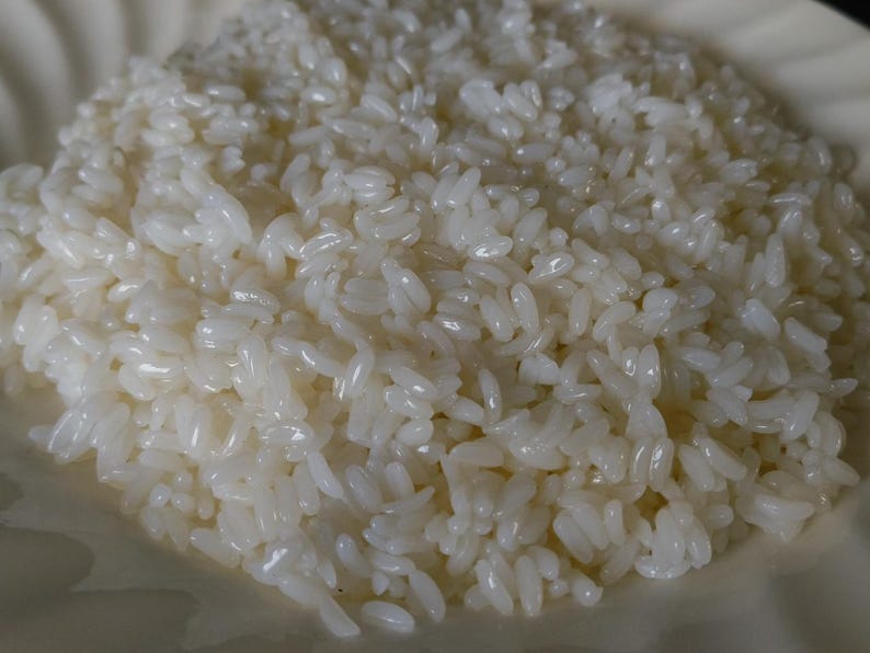 Fluffy White Rice Fake Food Elaborate Handmade Food Replica Art ...