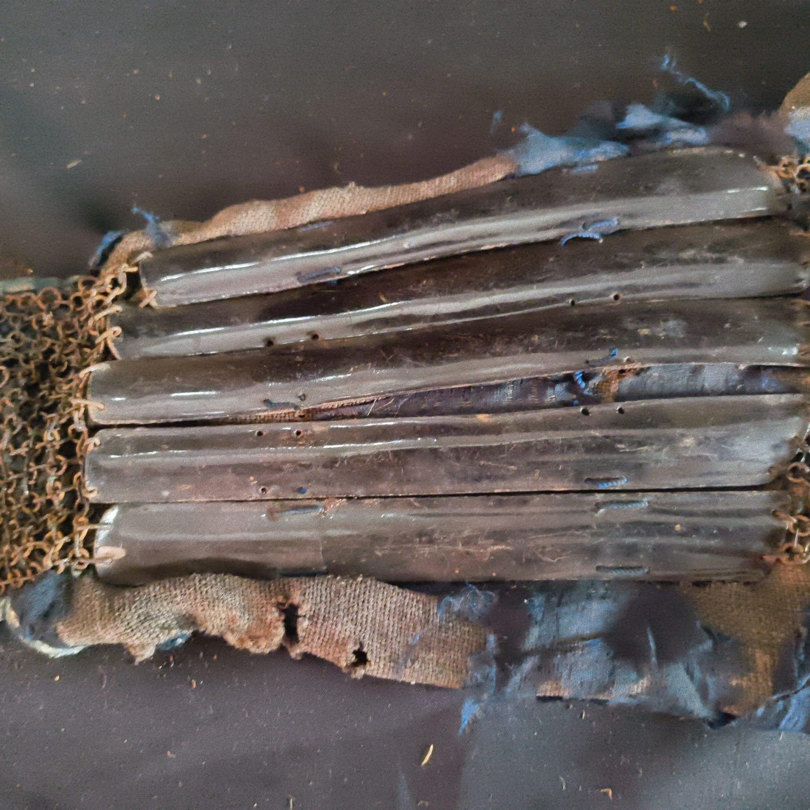 Edo Period Samurai Kote: Authentic Japanese Gauntlets. Iron Plates ...