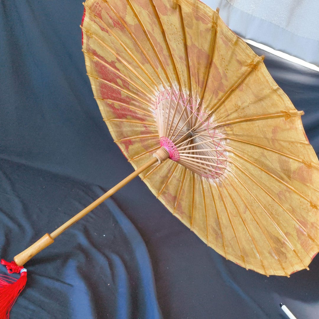 Japanese Bangasa Paper Umbrella Traditional Oil Paper Parasol Red ...