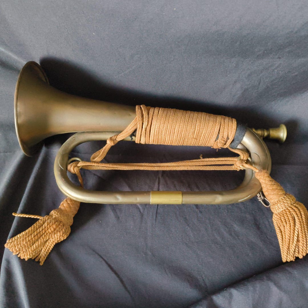 WWII Imperial Japanese Army Military Brass Bugle Trumpet Signal Horn W ...