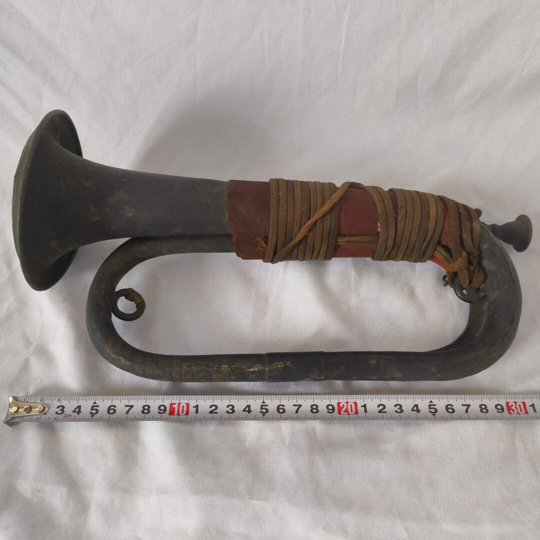 Original WW2 II Japanese Imperial Military Brass Bugle Trumpet Japan ...