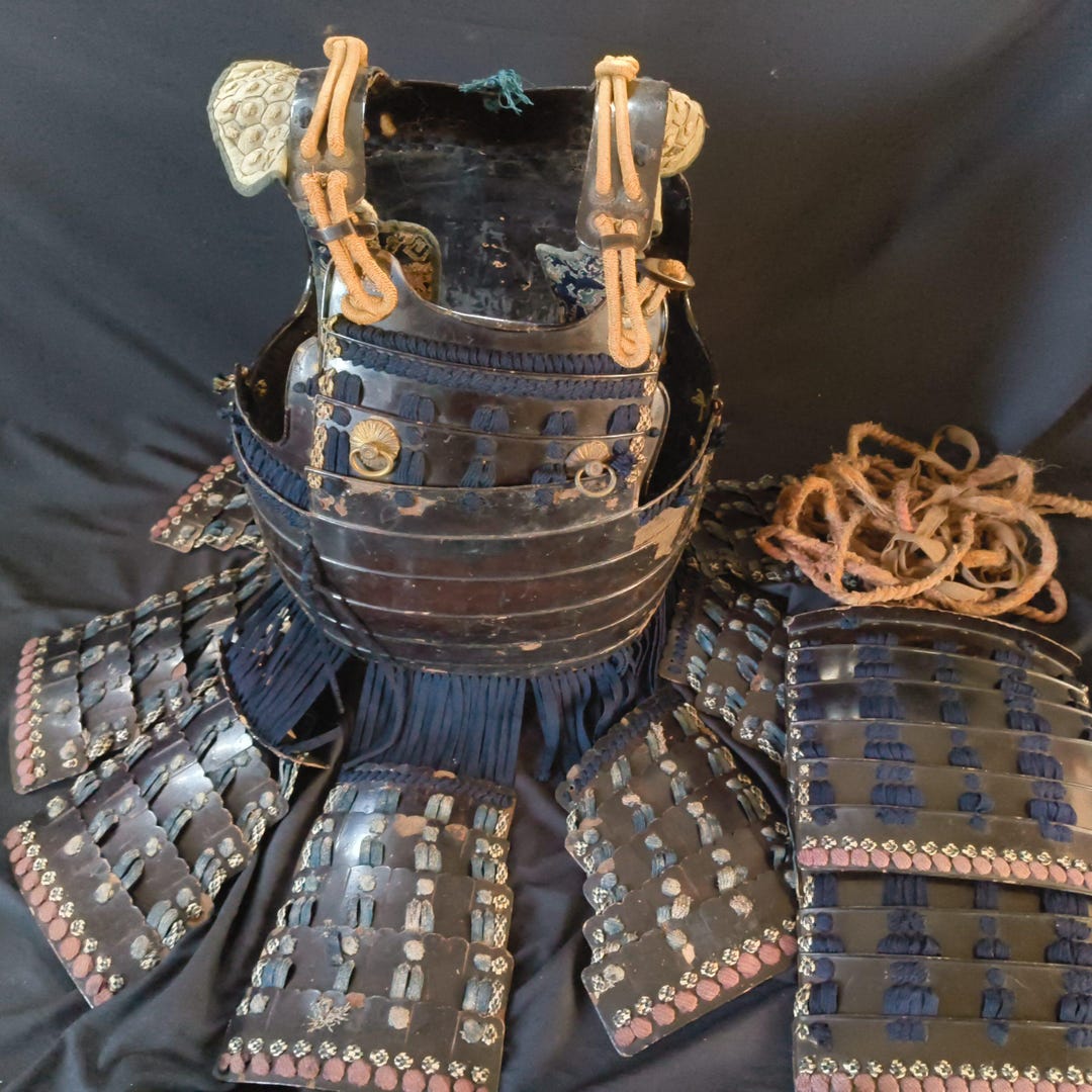 Rare Set: Antique Japanese SAMURAI ARMOR Components - Dou/kusazuri ...