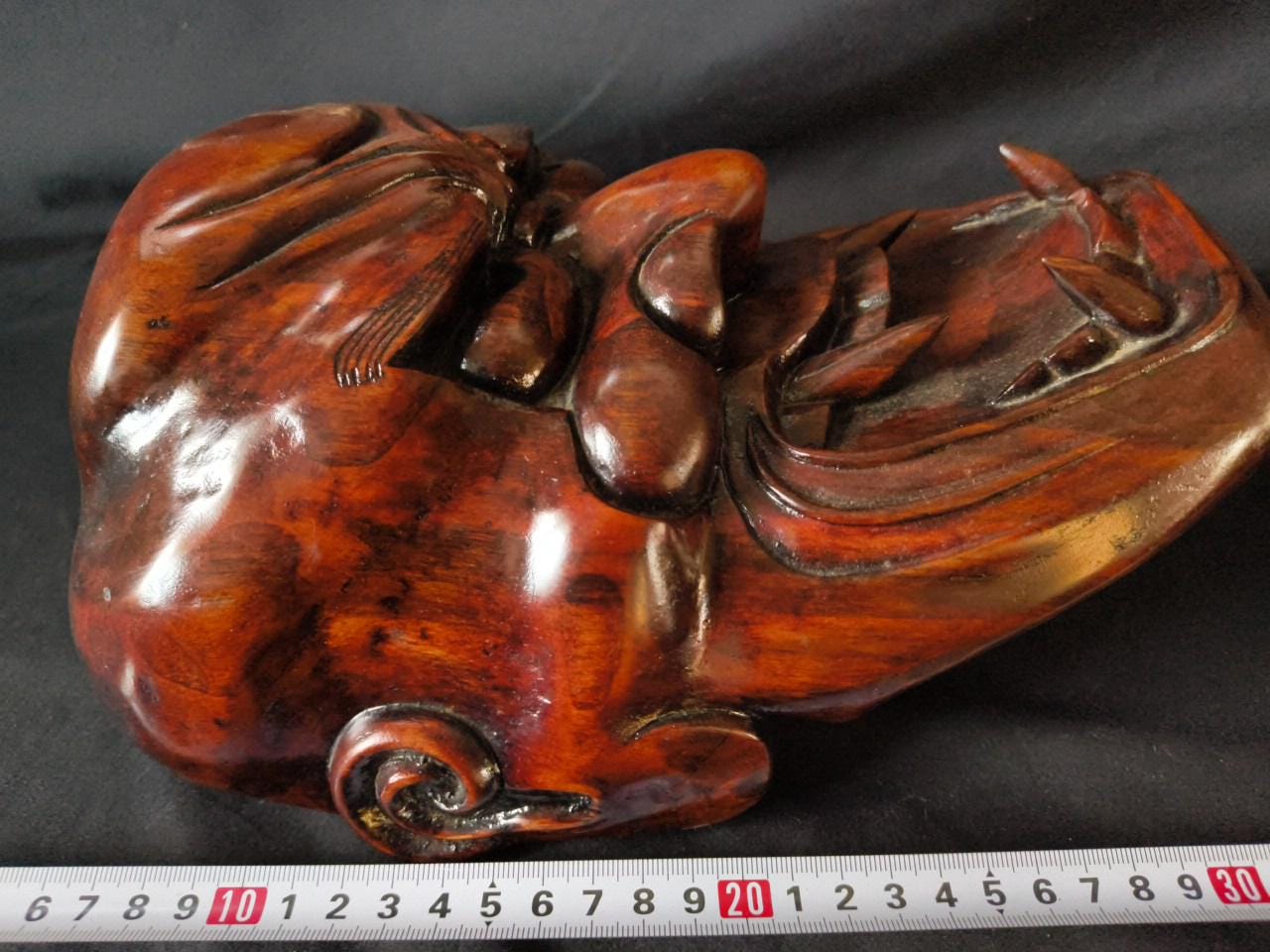 Vintage Wooden Handmade Japan Traditional Noh Mask Ogre, Deamon, Goblin ...