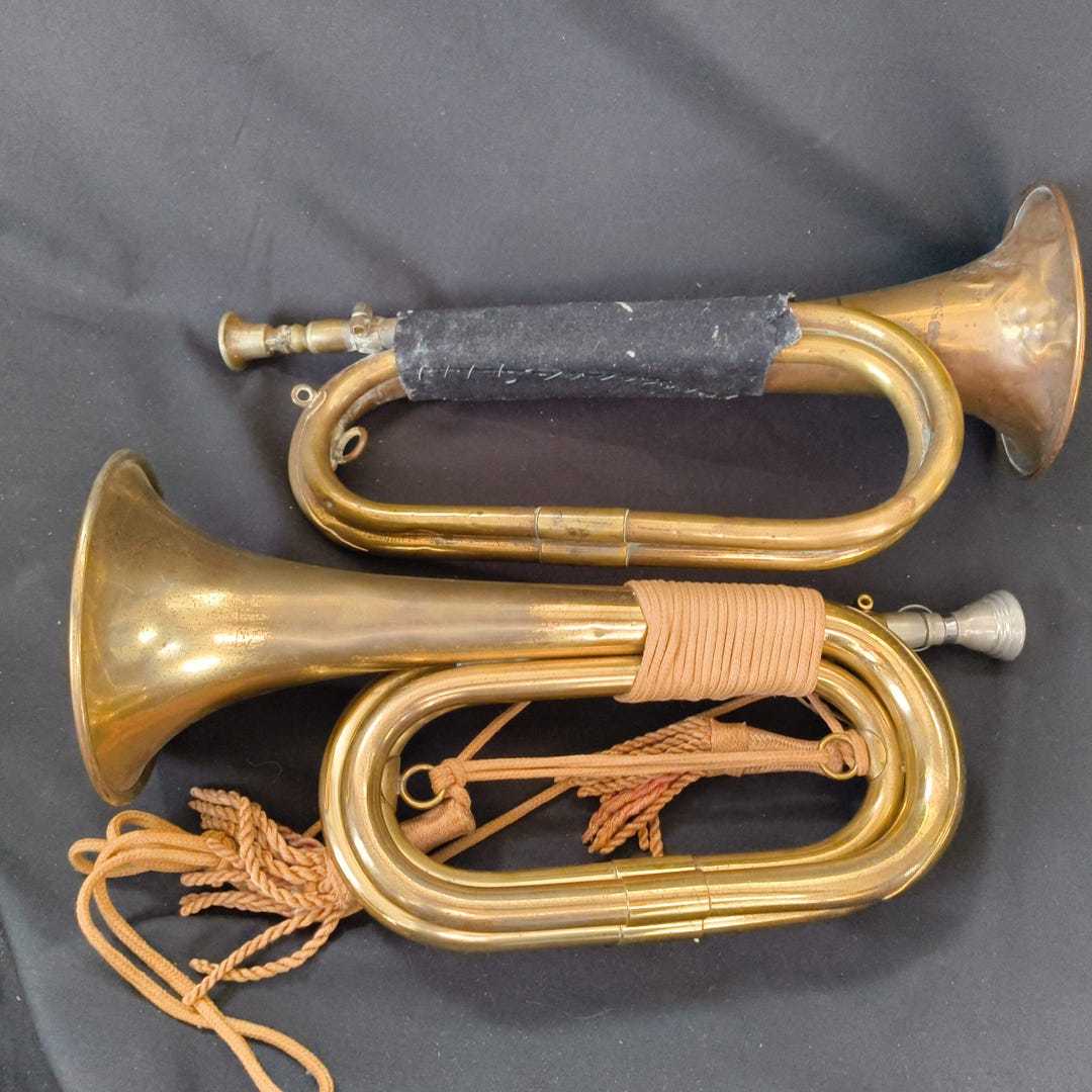 WWII Imperial Japanese Army Military Brass Bugle Trumpet Signal Horn W ...