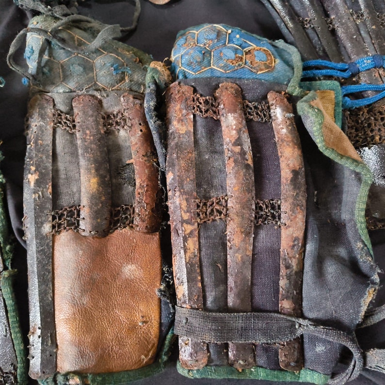 Antique Japanese Samurai Armor Yoroi Set Edo Period Menpo Do Kote ...