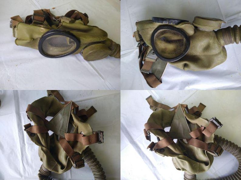 WW2 IMPERIAL Japanese ARMY SOLDIER and Civilian Original Gas Mask and ...