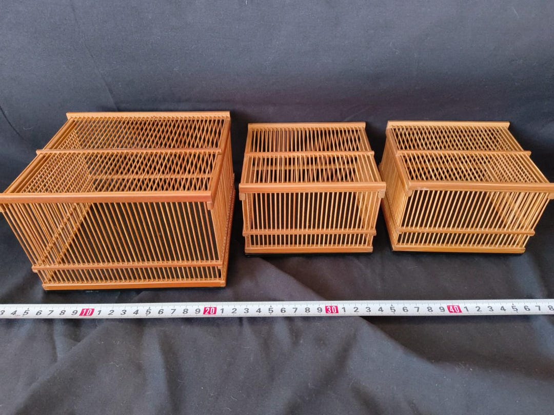 Vintage Japanese Bamboo Bug Cage – Handwoven Cricket Cage for Tea Room ...