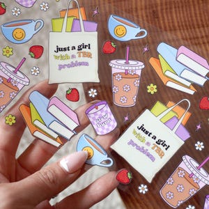 Double Sided UV DTF Cup Wrap | TBR, Book Lover, Bookish 16oz Cup Wrap ...