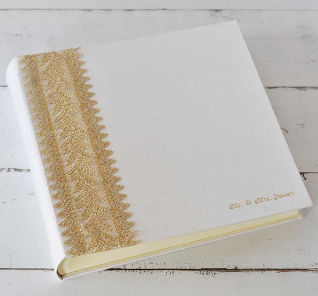 Royal Gold Lace Photo Book Wedding Photo Album Custom Book - Etsy