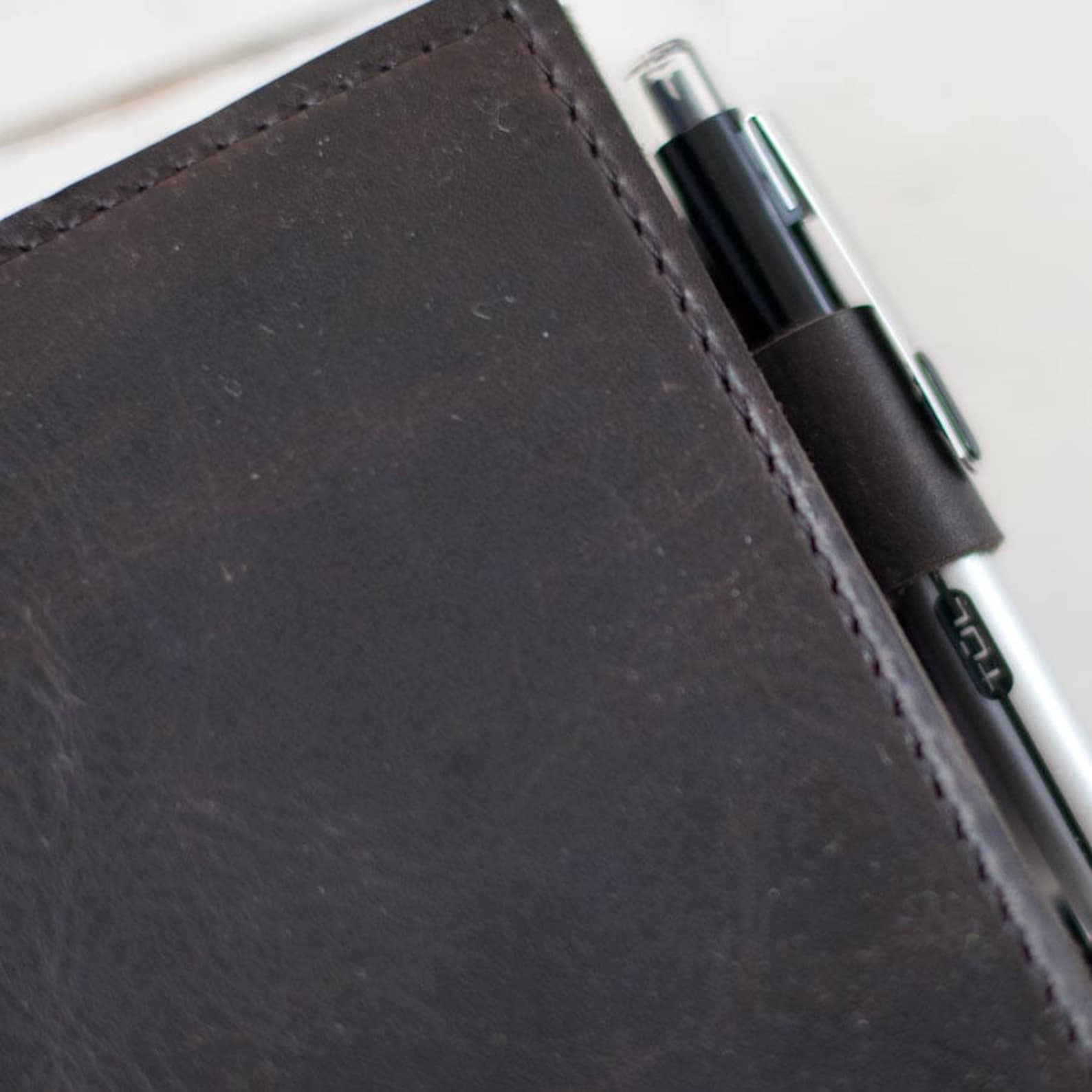 Refillable Leather Composition Notebook Holder Personalized - Etsy